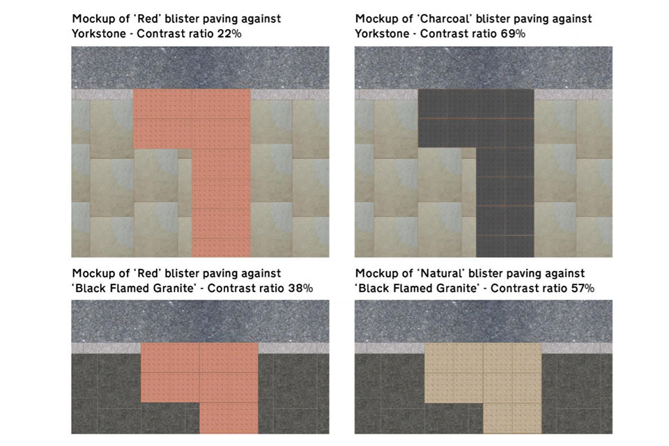 Interim changes to the guidance on the use of tactile paving surfaces - GOV.UK