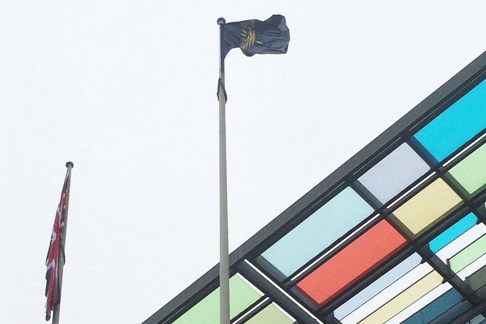 Flag of the Commonwealth flies in Westminster - GOV.UK