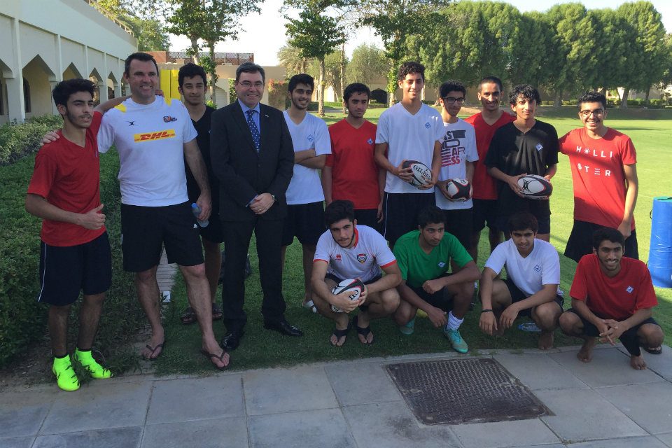 International Rugby Icons kick off their training programme at Rashid ...