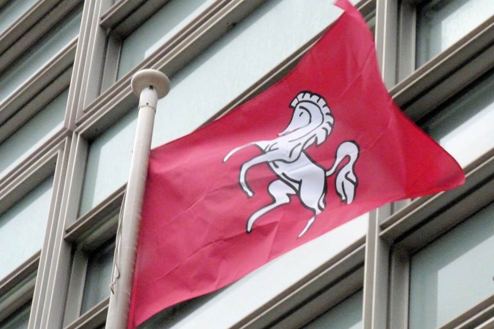 Kent flag flies at Department for Communities and Local Government - GOV.UK