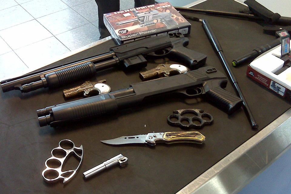 Dangerous weapons seized from holiday flights at Manchester Airport ...