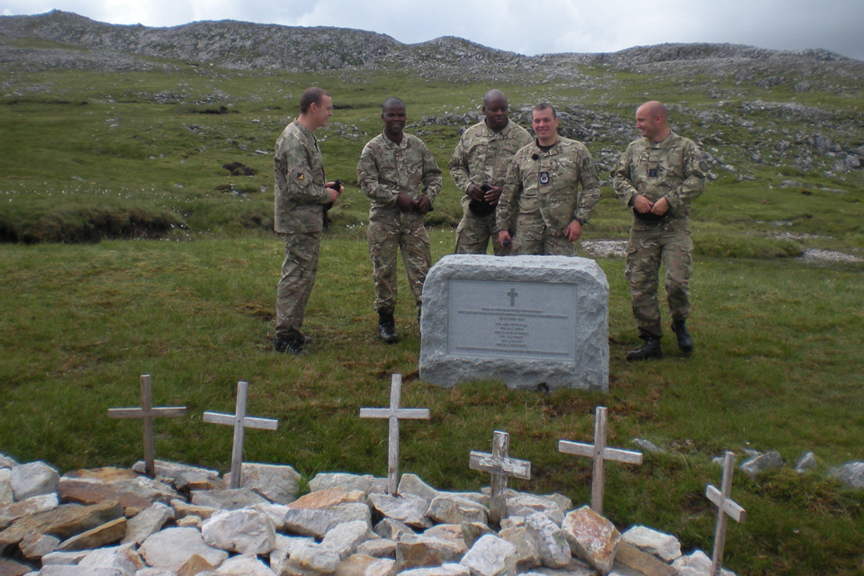 New granite memorial for UK's remotest war grave - GOV.UK