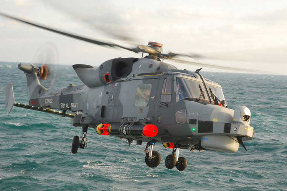 Navy's next helicopter completes trials on HMS Iron Duke - GOV.UK