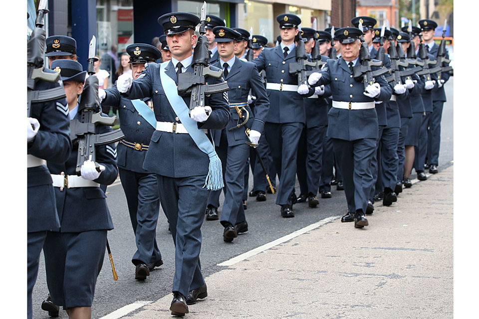 RAF reservists celebrate Freedom of Ashfield - GOV.UK