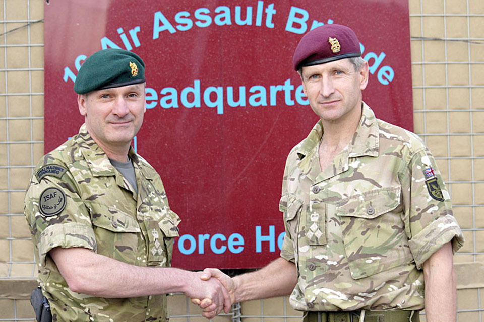 16 Air Assault Brigade take command of Task Force Helmand - GOV.UK