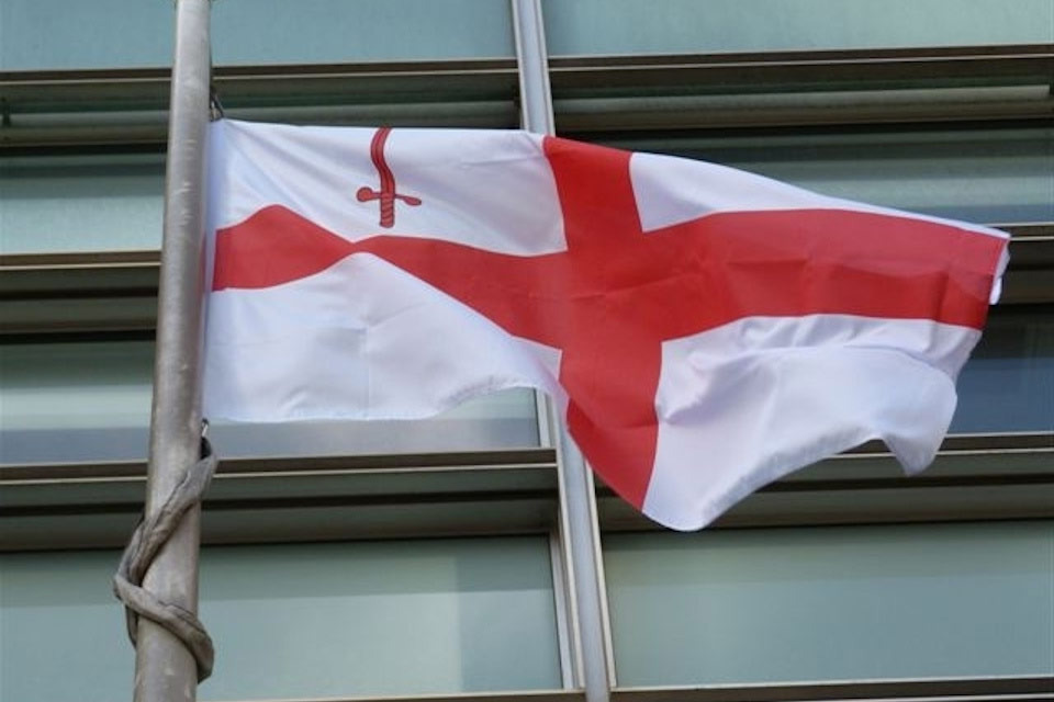 City of London flag flies at Department for Communities and Local ...