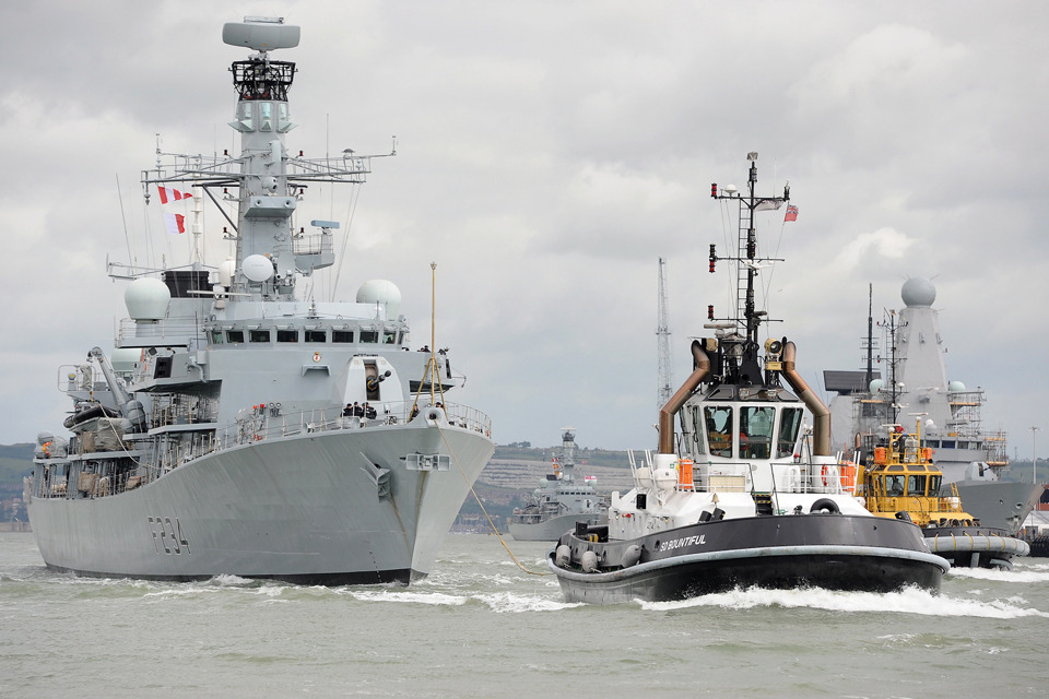 Iron Duke back at sea after major upgrade - GOV.UK