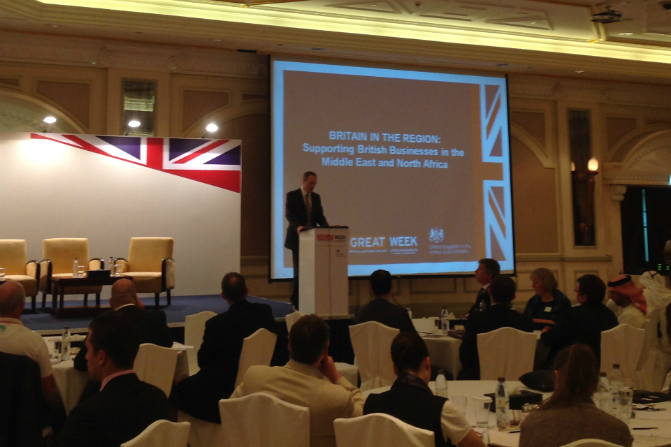 British businesses aim to forge closer ties with the MENA region - GOV.UK