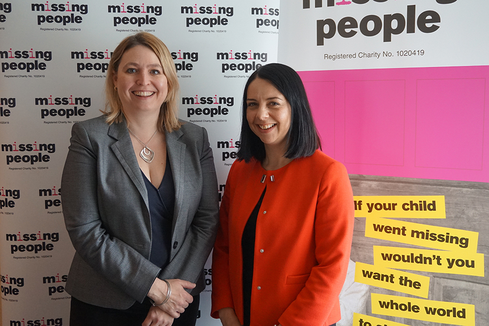Home Office minister visits Missing People charity ahead of ...