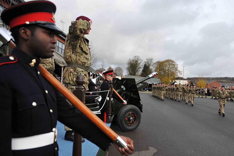 19th Regiment Royal Artillery receive Afghanistan medals - GOV.UK