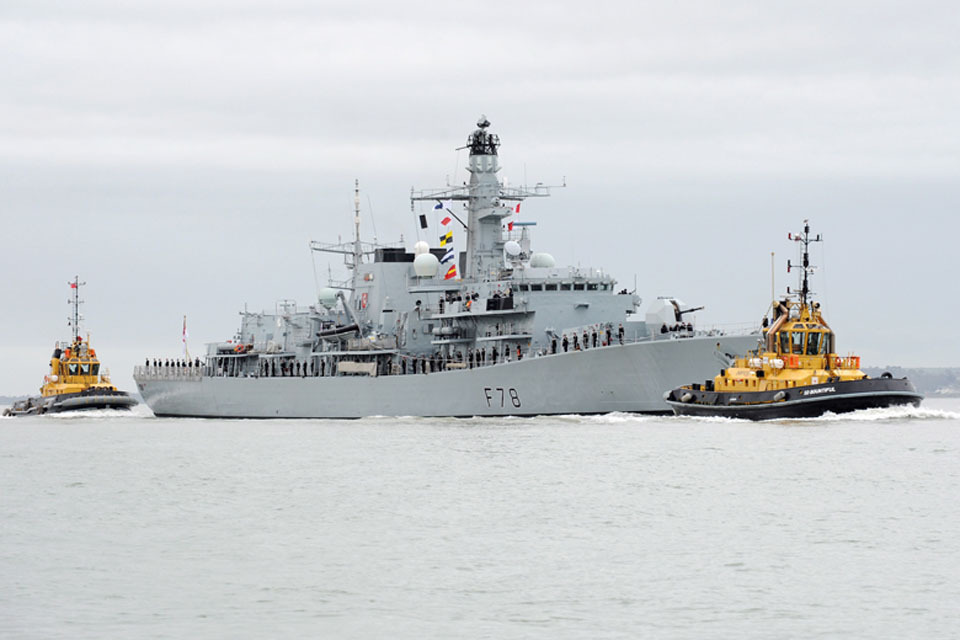 HMS Kent sails after major upgrade - GOV.UK