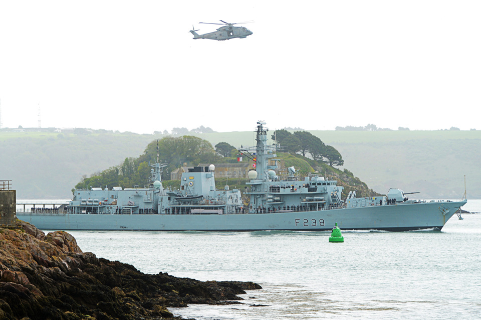 HMS Northumberland returns home from seven-month patrol - GOV.UK