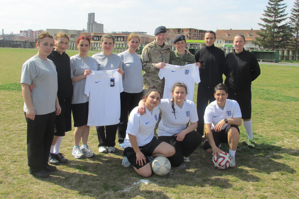 British Army Football Helps Kosovo Security Force Women’s Team - GOV.UK