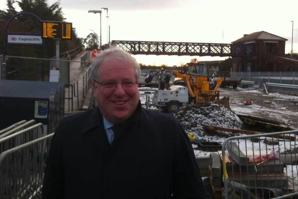 Transport Secretary celebrates improvements to Eaglescliffe Station ...