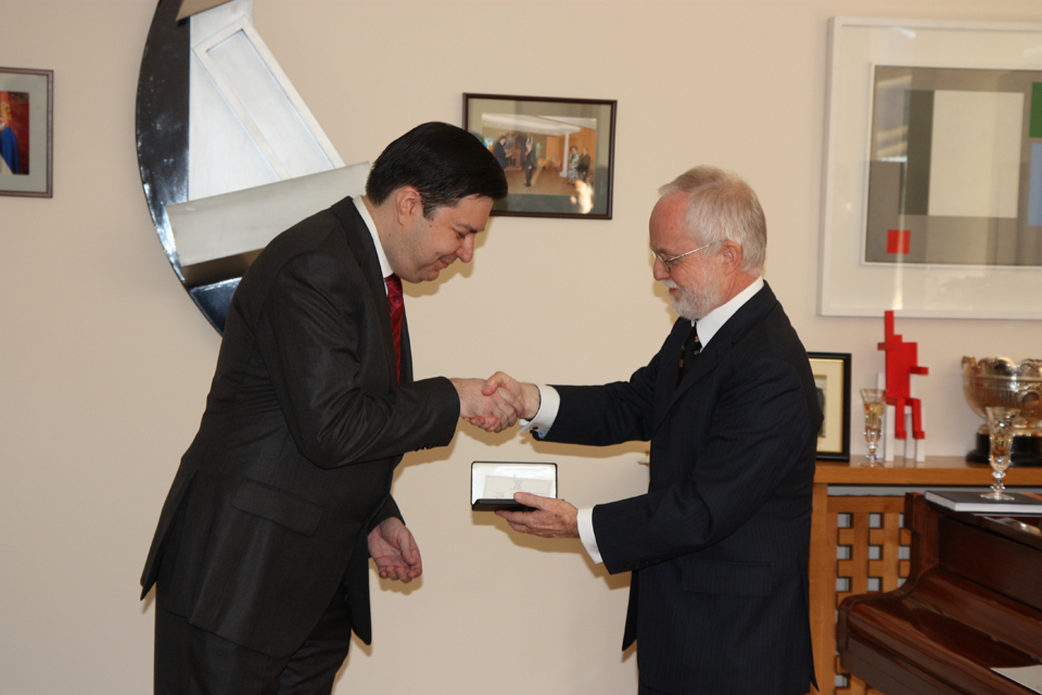 Historian Slobodan G Markovic receives the British Empire order in ...