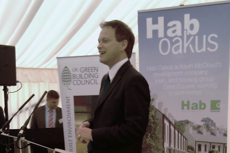 Grant Shapps sets out grand design for the future of green housing - GOV.UK