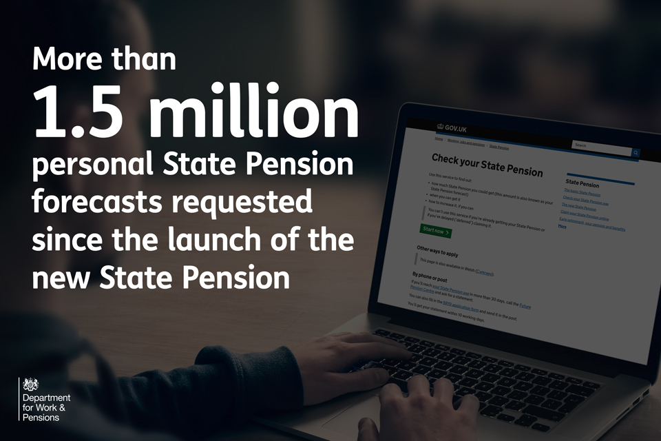 More than 1.5 million personal State Pension forecasts requested since ...