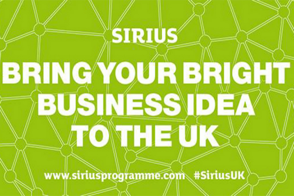Sirius Programme now accepting applicants - GOV.UK