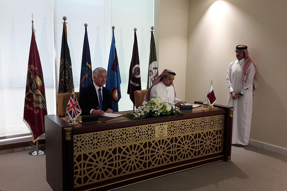 Defence Secretary strengthens UK-Qatar Defence relationship - GOV.UK