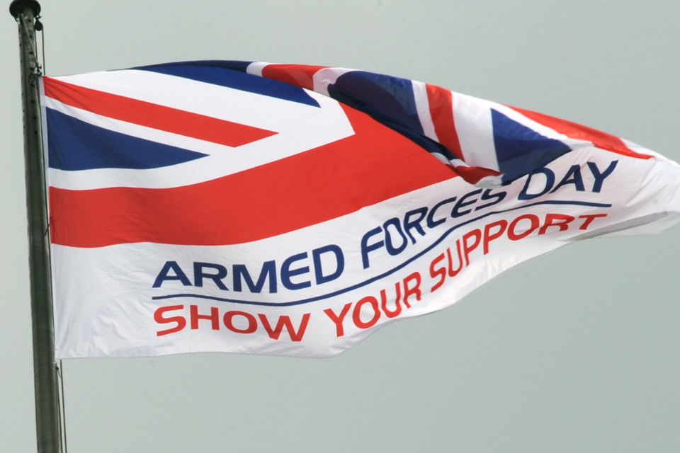 Government flies flag for armed forces - GOV.UK
