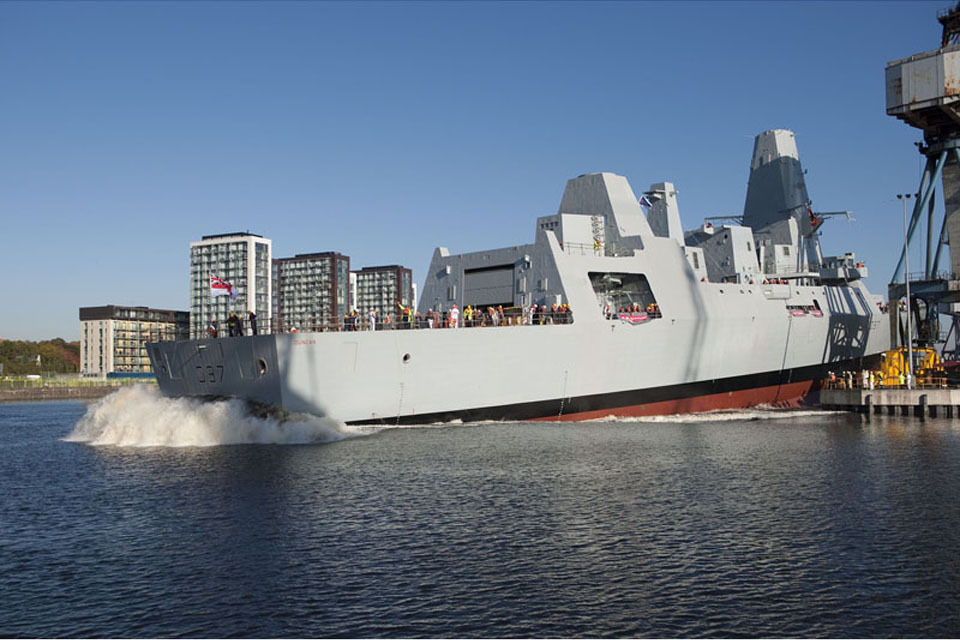 Navy's latest destroyer is launched - GOV.UK