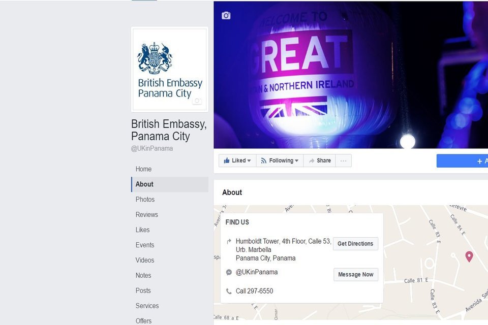 British Embassy Panama on Social Media - GOV.UK