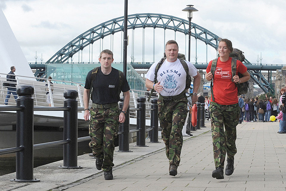 TA soldiers begin North East march - GOV.UK