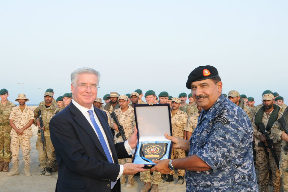 Defence Secretary views Exercise Pearl Dagger in Bahrain - GOV.UK