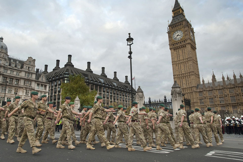 Parliament welcomes home 3 Commando Brigade - GOV.UK