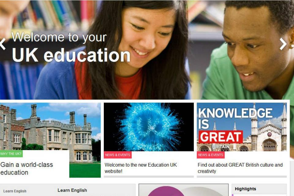 British Council launchs new Education UK website - GOV.UK