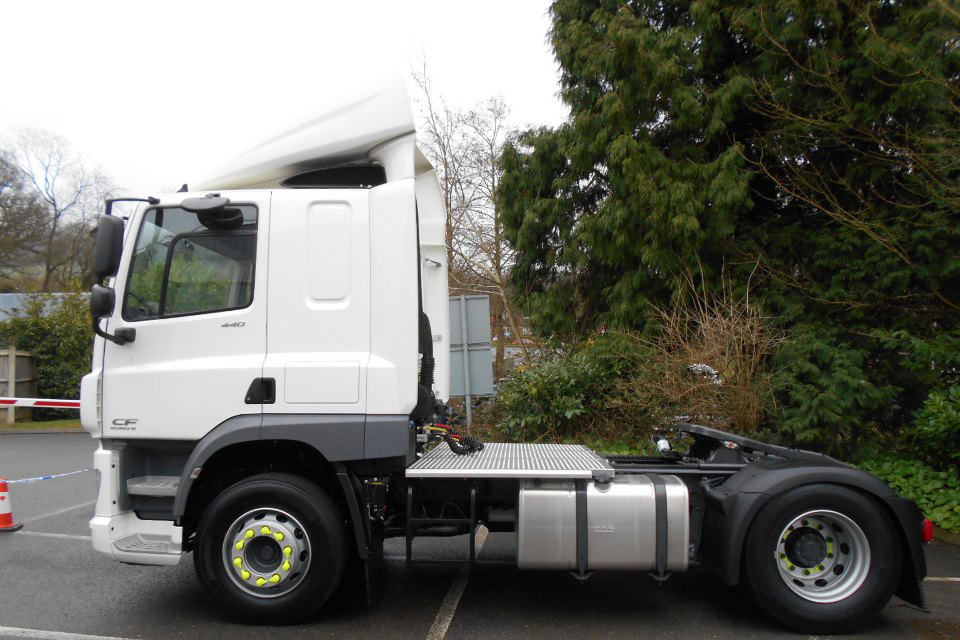 Lorry driver with foot on dashboard among 4,000 caught by unmarked HGV ...