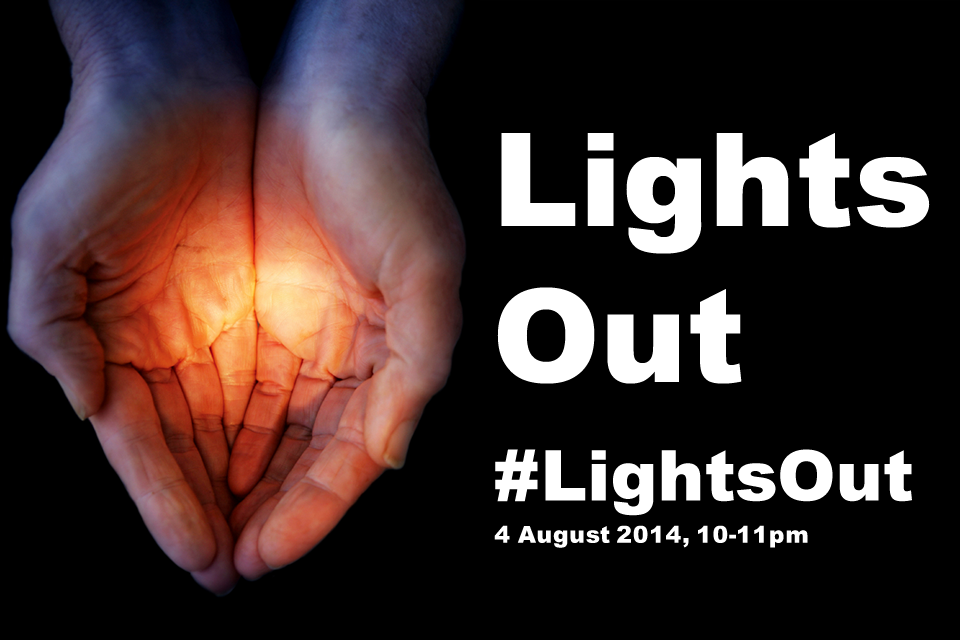 Take part in #LightsOut - GOV.UK