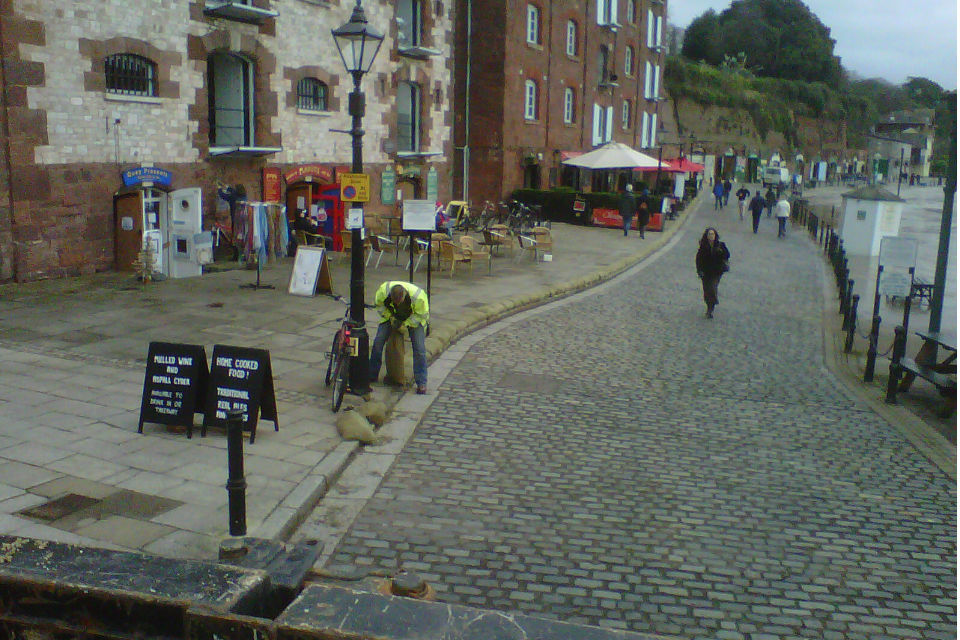 Works to reduce flood risk in Exeter continue on Bonhay Road and at the ...