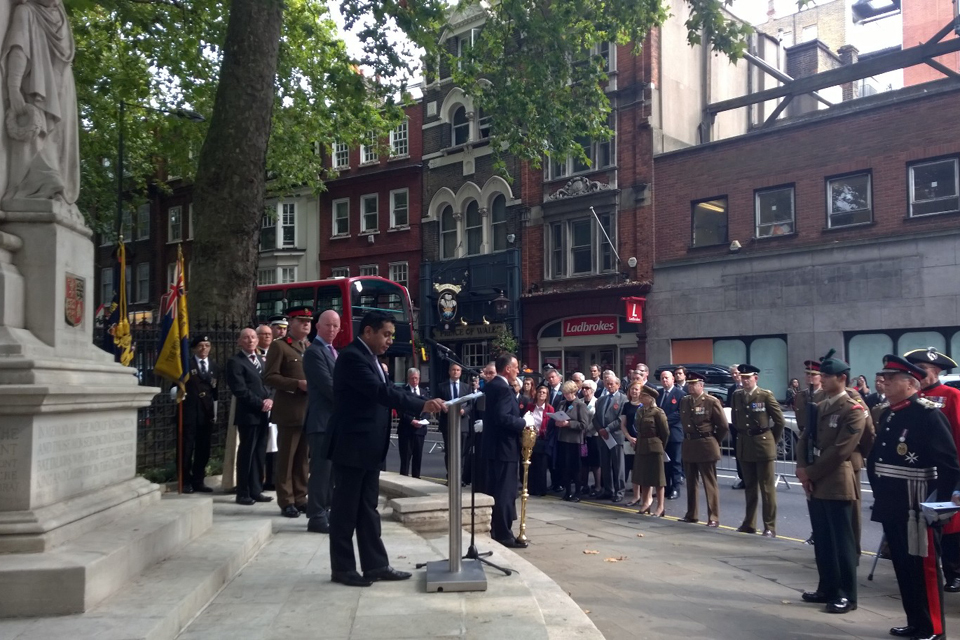 Lord Ahmad pays tribute to the gallantry of Sergeant Major George ...