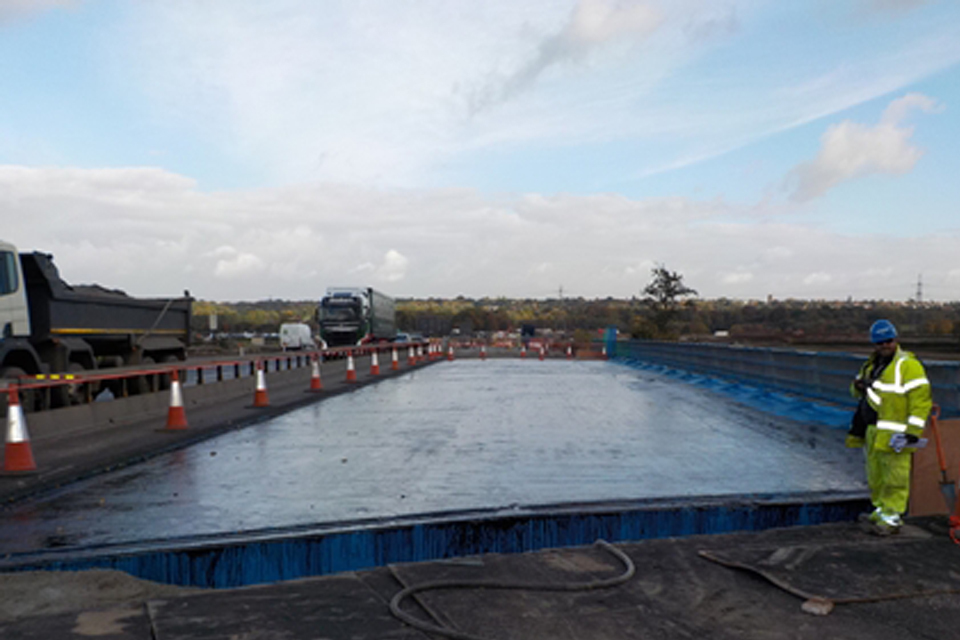 M56 slip road closure extended to bring work forward - GOV.UK