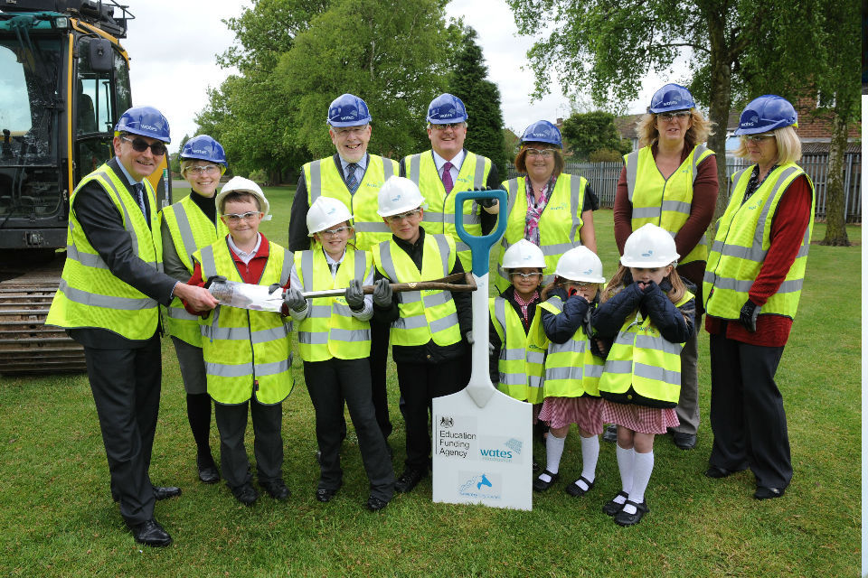 First day of construction under the Priority School Building Programme ...