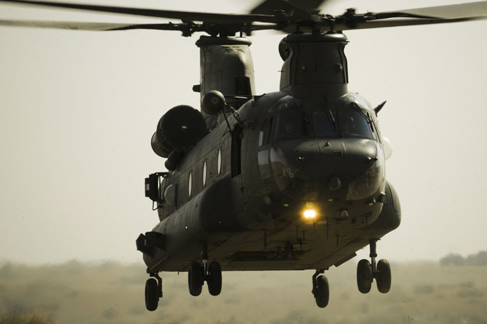 14 new Chinooks for RAF in £1bn contract - GOV.UK