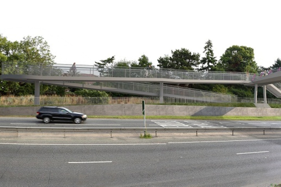 Public exhibition for new footbridge to improve safety on the A27 in ...
