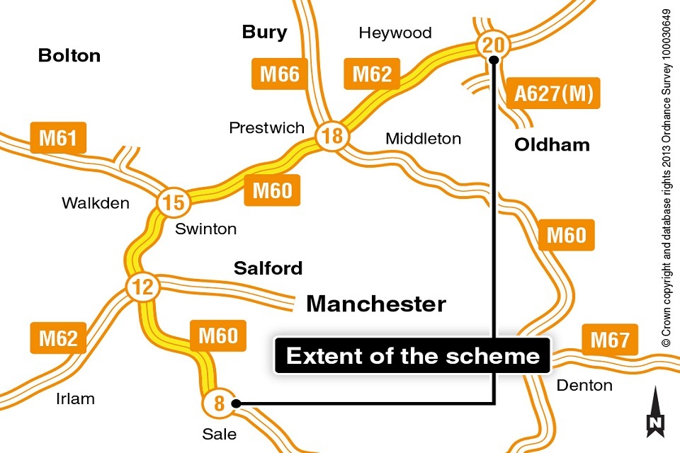 Green light for Greater Manchester smart motorway as work gets underway ...
