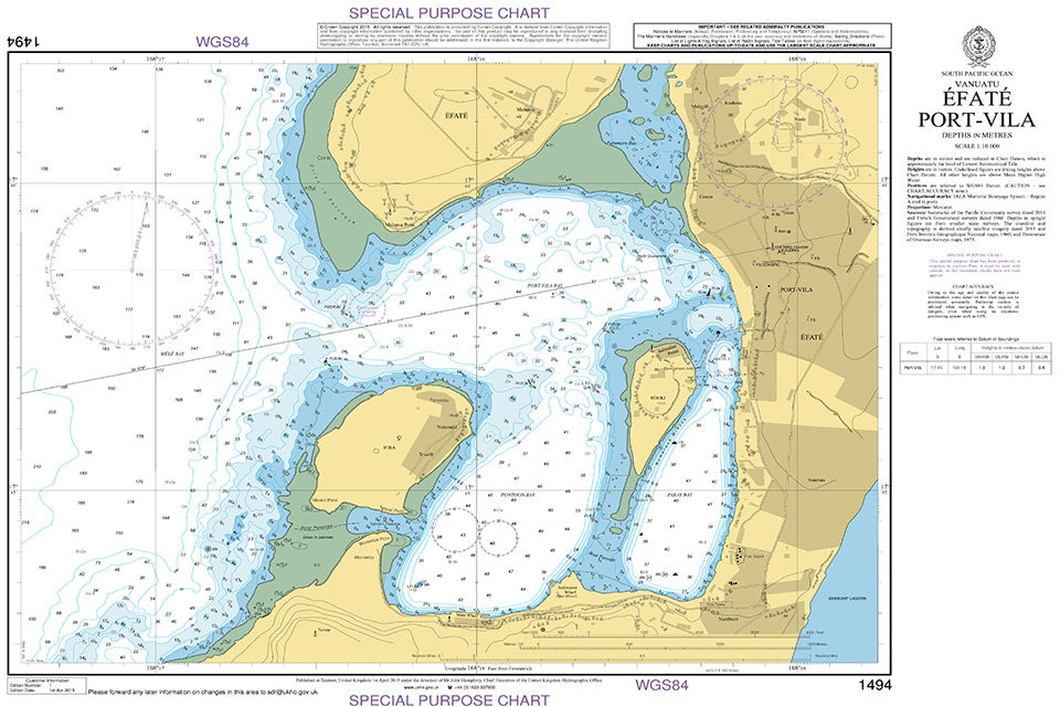 UKHO releases two Special Purpose Charts to support Vanuatu relief ...