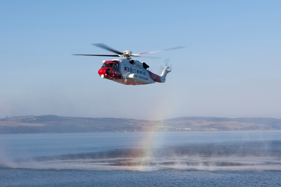 [Withdrawn] Coastguard search and rescue helicopter programme - GOV.UK