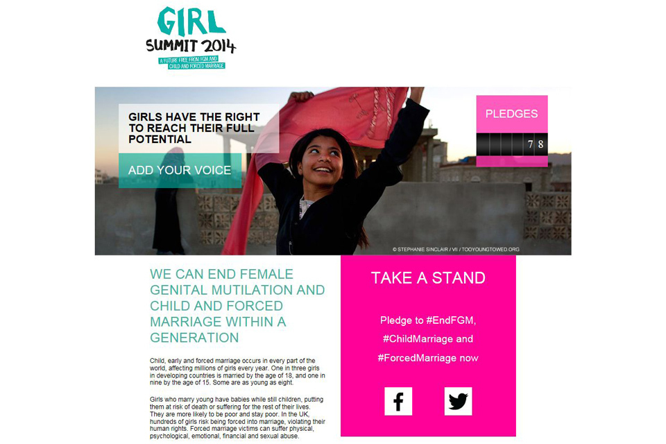 Campaign to end early and forced marriage and female genital mutilation ...