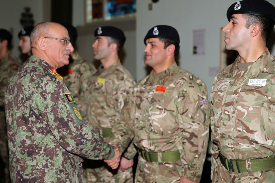 افغان جنرل نے سینڈہرسٹ کا دورہ کیا - GOV.UK