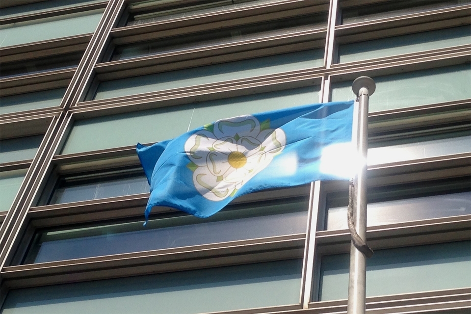 Yorkshire flag flies in the heart of government - GOV.UK