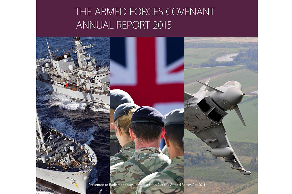 Armed Forces Covenant to be extended as Annual Report is published - GOV.UK
