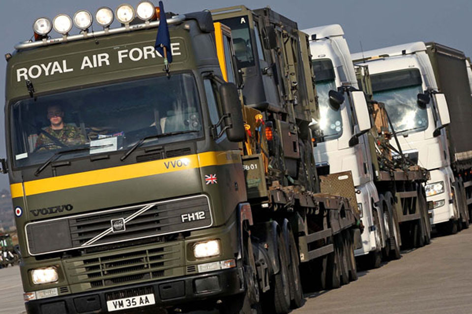 Last RAF convoy comes home following Libya operations - GOV.UK