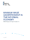 Minimum wage underpayment in the informal economy - GOV.UK