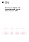 Summary of reports and responses under Rule 43 of the Coroners Rules: 1 ...