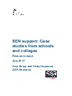 Special educational needs support in schools and colleges - GOV.UK