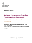 National Insurance number confirmation research - GOV.UK